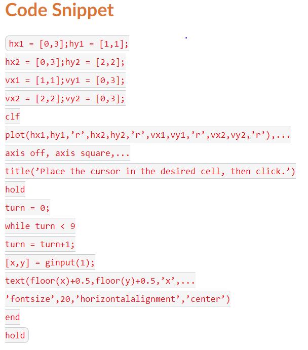 Solved This is a code for Matlab that lays out a grid for | Chegg.com
