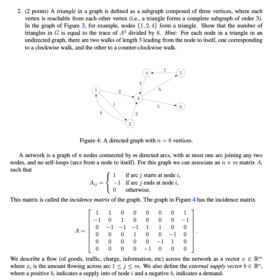 Solved 1 2 3 5 4 Figure 3: An undirected graph with n= 5 | Chegg.com