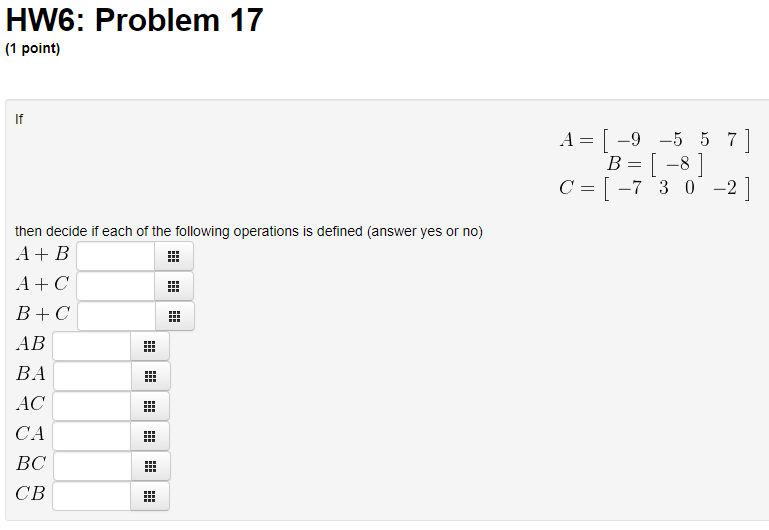 Solved HW6: Problem 17 (1 point) If | Chegg.com