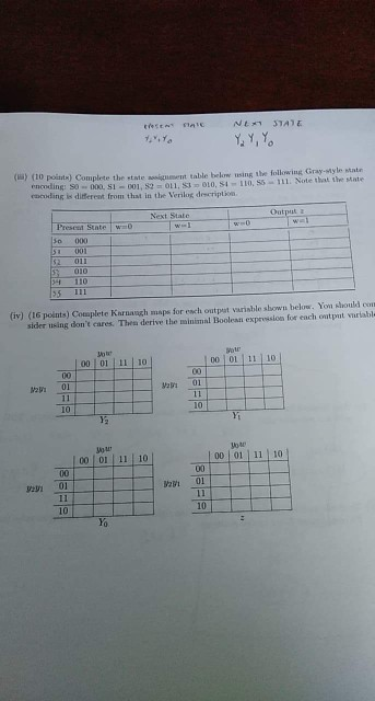 Solved いざ。 (s) (10 p Pota) Complete the state asigment | Chegg.com