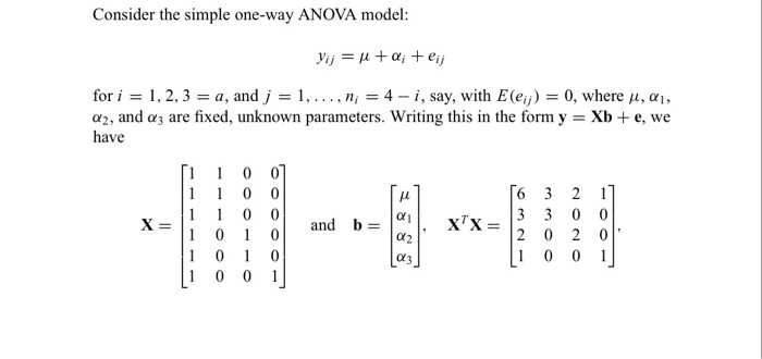 Solved 3.7. Consider the following cross-classified model | Chegg.com