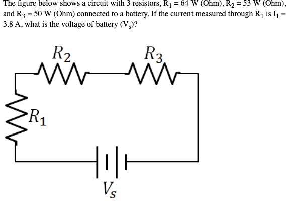Solved The figure below shows a circuit with 3 resistors, R2 | Chegg.com