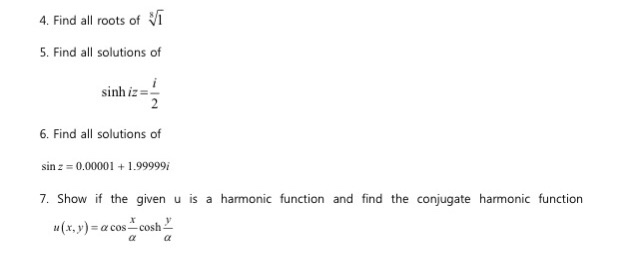 Solved complex variables | Chegg.com
