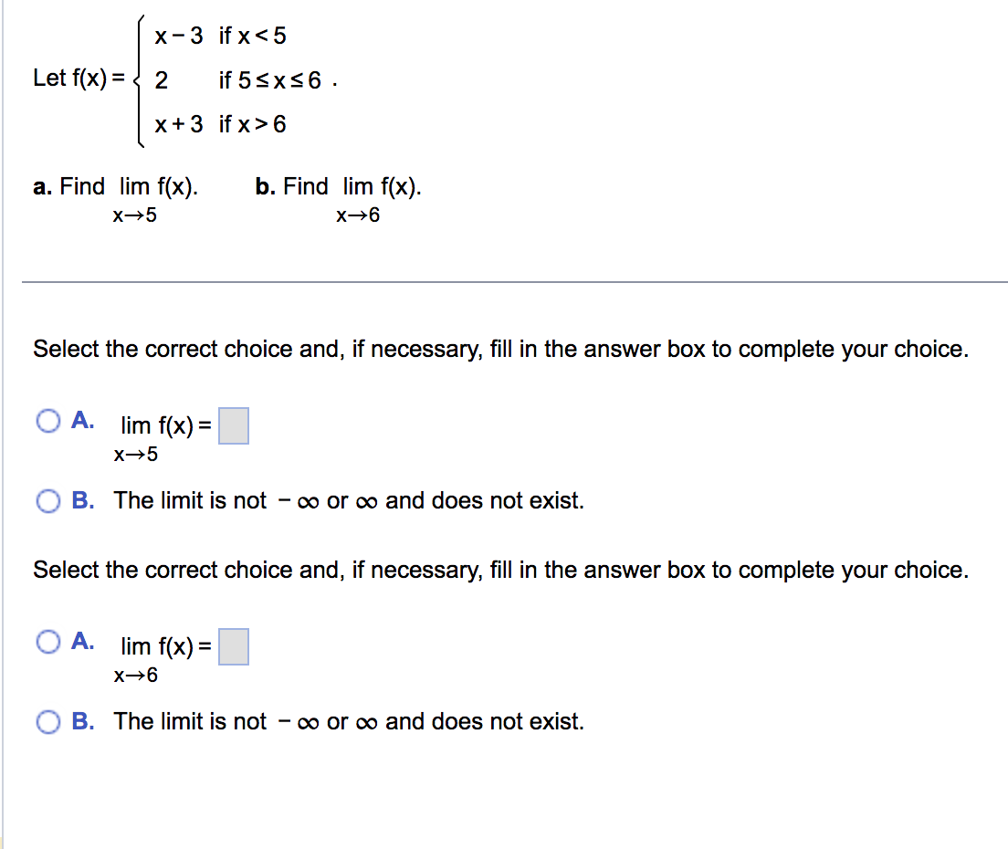 Solved Let f(x)=⎩⎨⎧x−32x+3 if x 6 a. Find | Chegg.com