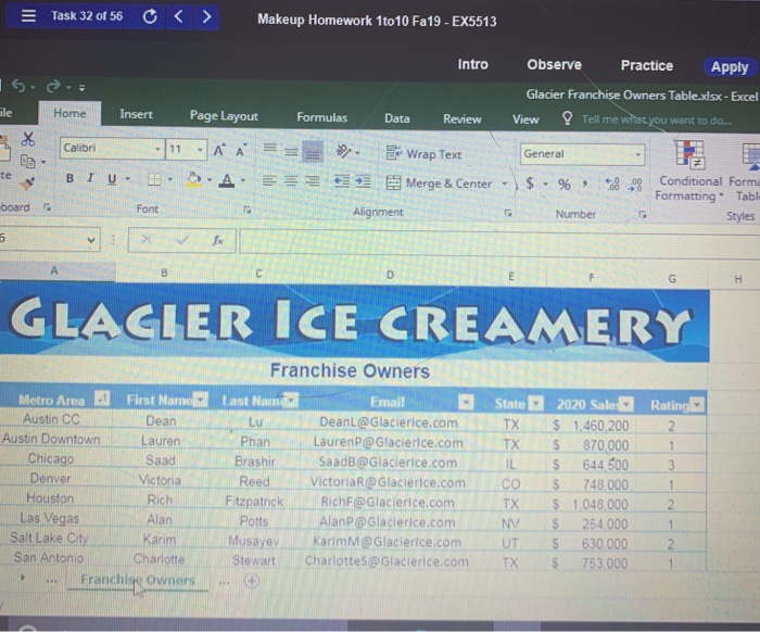 Solved Task 32 of 56 Makeup Homework 1to10 Fa19 - EX5513 | Chegg.com