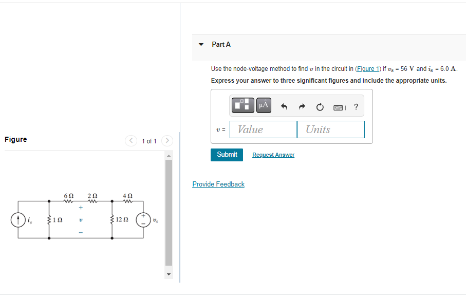 Solved Use the node-voltage method to find v in the circuit | Chegg.com