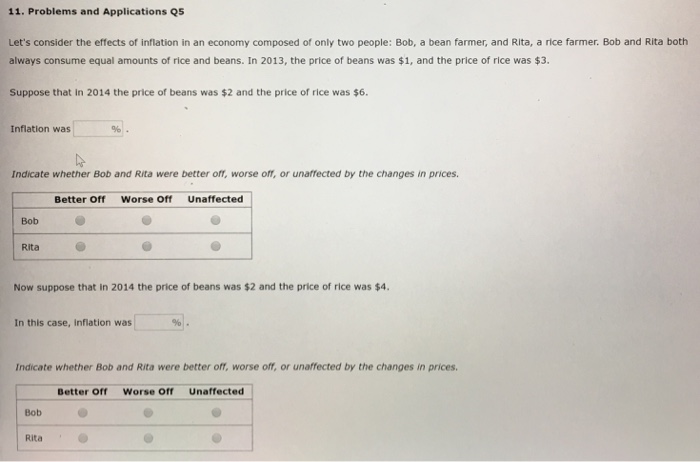 Solved 11. Problems and Applications Q5 Let's consider the | Chegg.com