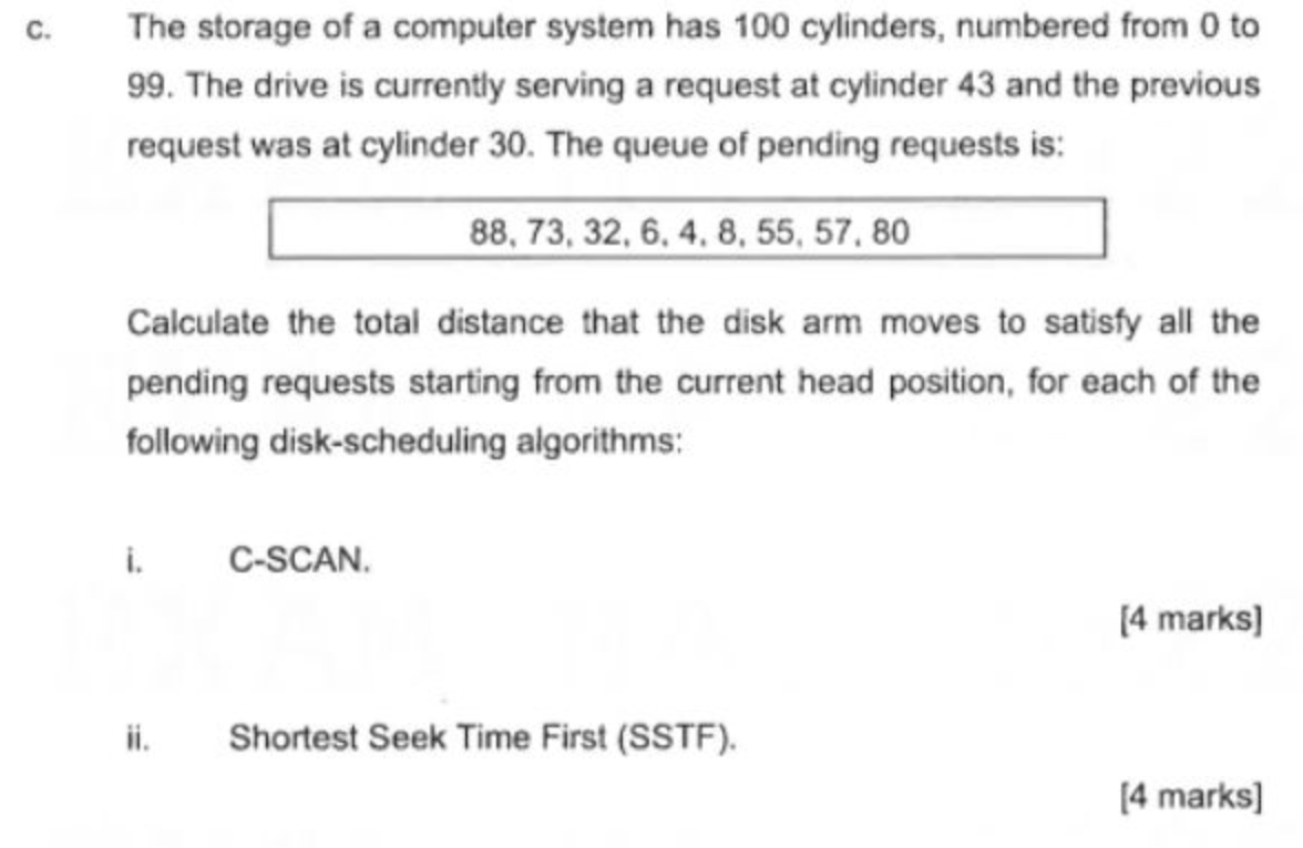 Solved a. Discuss TWO (2) ∥ O subsystems in managing the I/O | Chegg.com