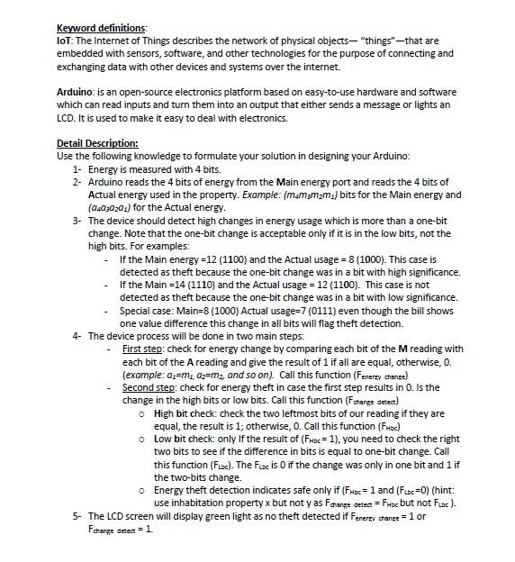 Solved loT-based Smart Energy Meter System Logic Design | Chegg.com