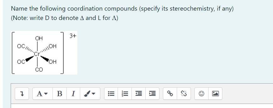 Solved Name the following coordination compounds (specify | Chegg.com