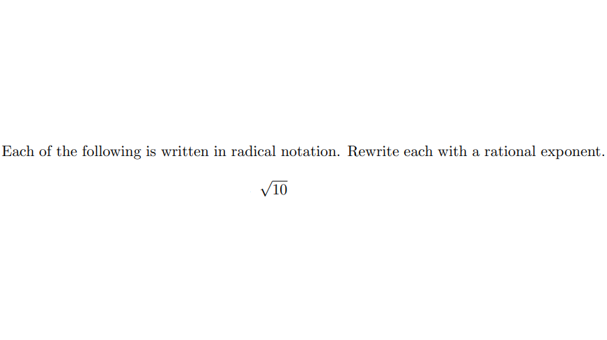 Solved Each of the following is written in radical notation. | Chegg.com