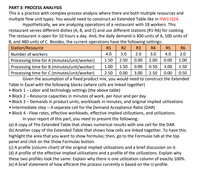 Solved R2 R3 PART 3: PROCESS ANALYSIS This is a practice | Chegg.com