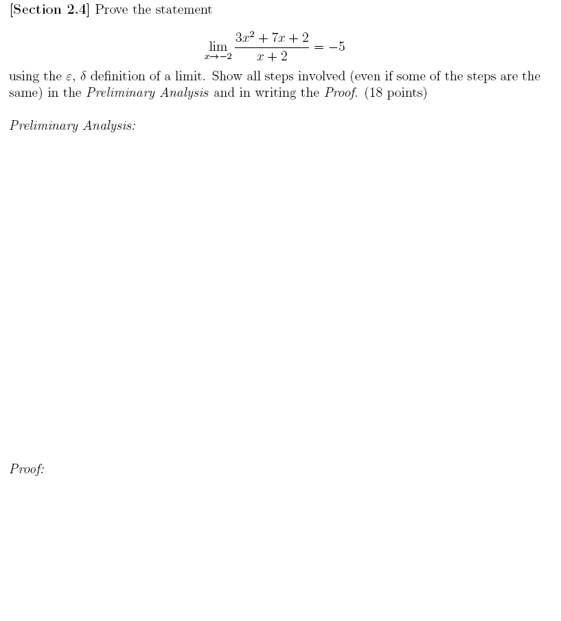 Solved [Section 2.4] Prove the statement | Chegg.com