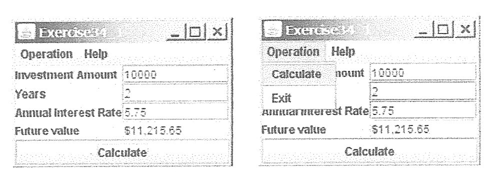 Java Create a class InvestCalc that computes the | Chegg.com