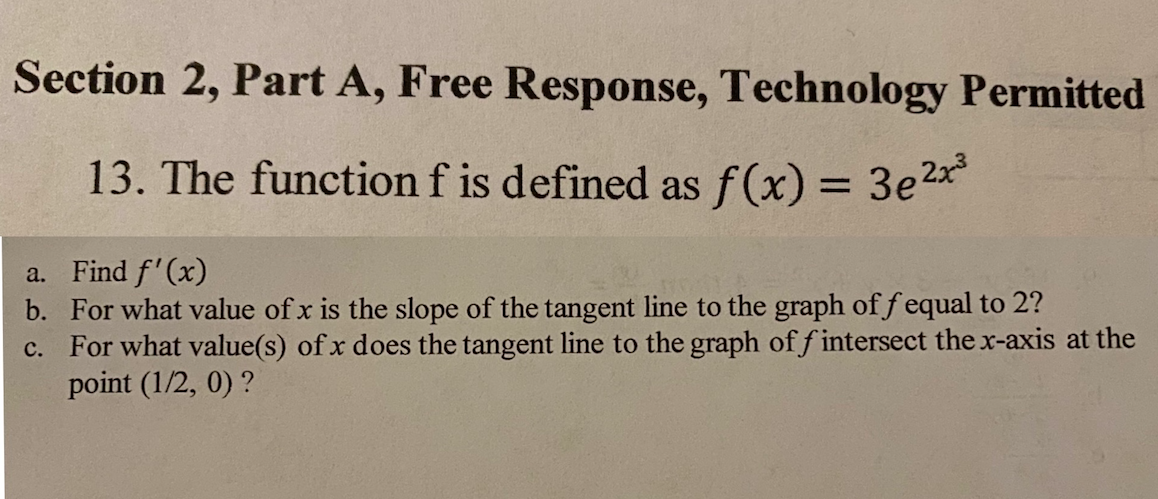 Solved Section 2, Part A, Free Response, Technology | Chegg.com