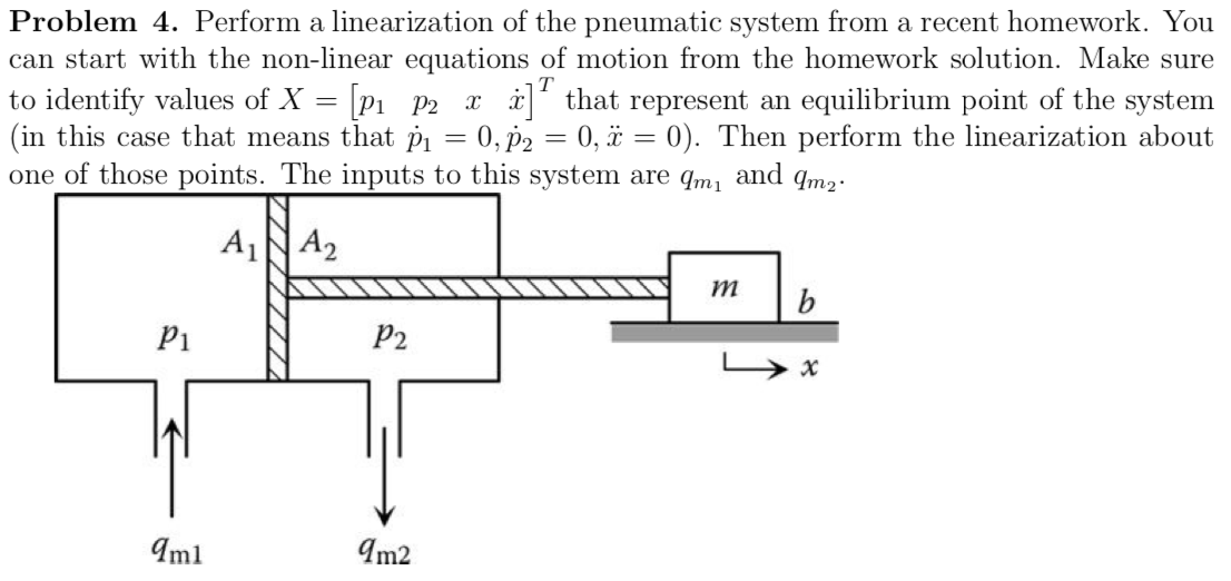Solved Problem 1. Linearize the following two systems using | Chegg.com