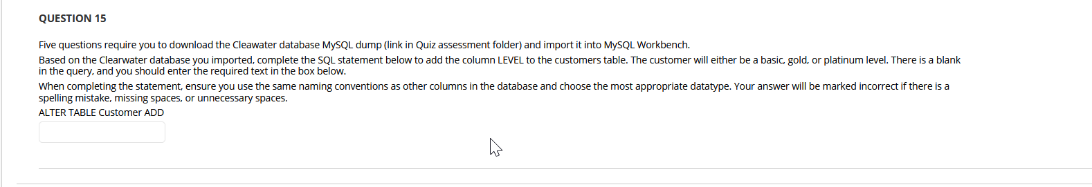 Solved Import the SQL DUMP below to solve | Chegg.com