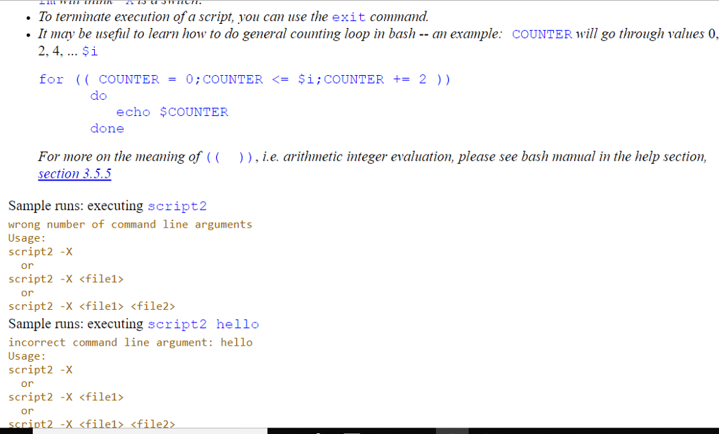 Solved Task 2 Bash Script Named Script2 The Name Of Your 7535