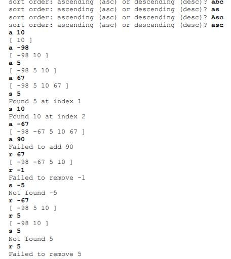 Solved Download the partially implemented file sortedArray.c | Chegg.com