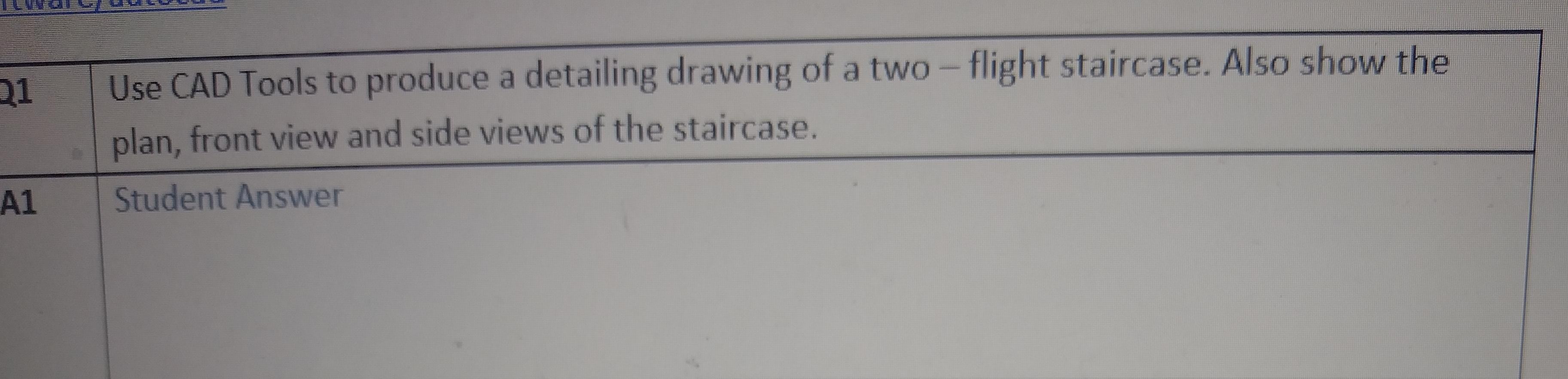 Solved Use CAD Tools to produce a detailing drawing of a two | Chegg.com