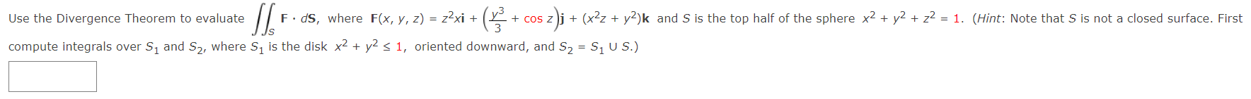 Solved compute integrals over S1 and S2, where S1 is the | Chegg.com