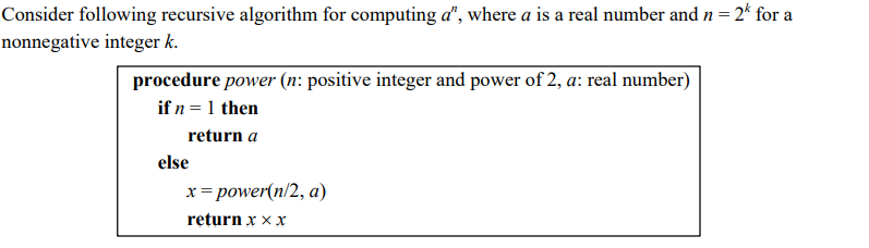 Solved A Set Up A Divide And Conquer Recurrence Relation