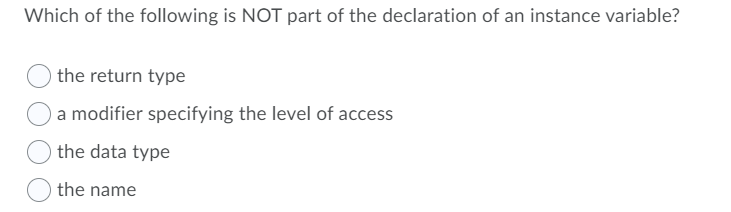 Solved Which of the following is an accessor method of the | Chegg.com