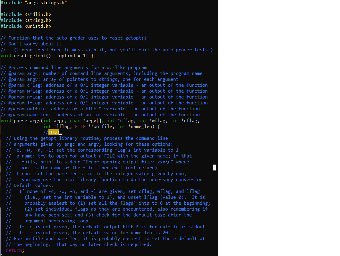 Solved #include "args-strings.h" #include #include | Chegg.com