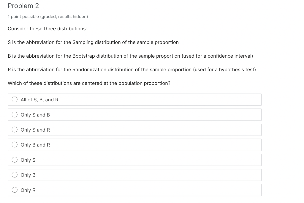 Solved Problem 2 1 point possible (graded, results hidden) | Chegg.com