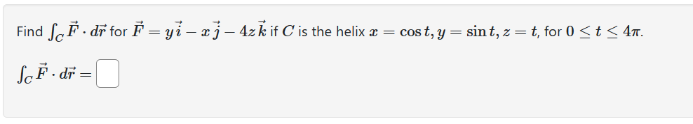 Solved Find ∫C﻿vec(F)*dvec(r) ﻿for | Chegg.com