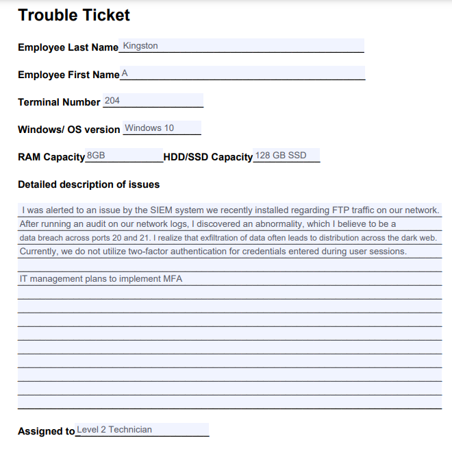 Solved Take the role of an IT Support Technician. You have | Chegg.com