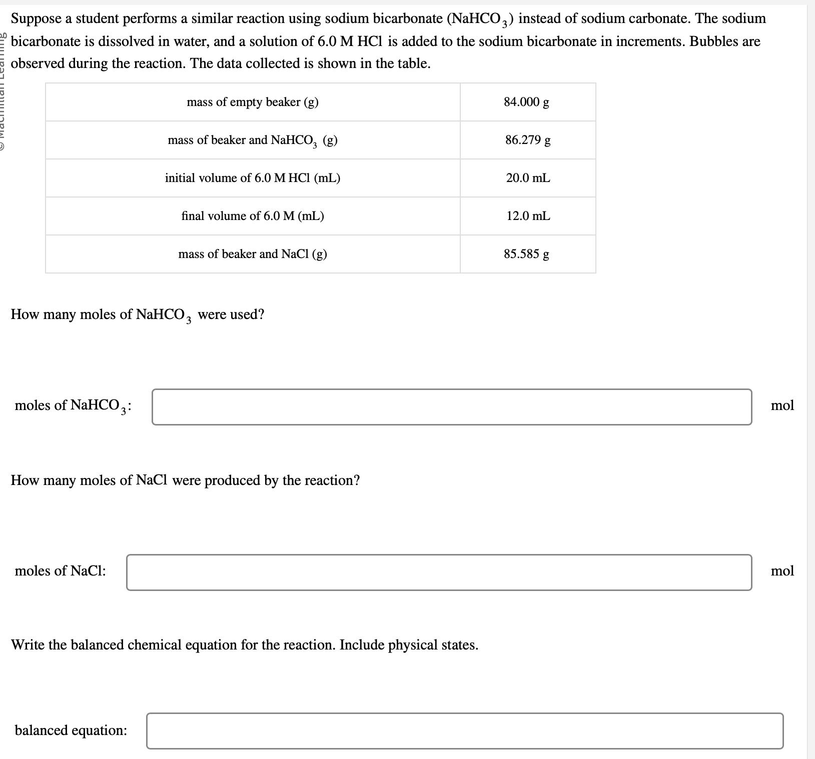 Solved Suppose a student performs a similar reaction using | Chegg.com