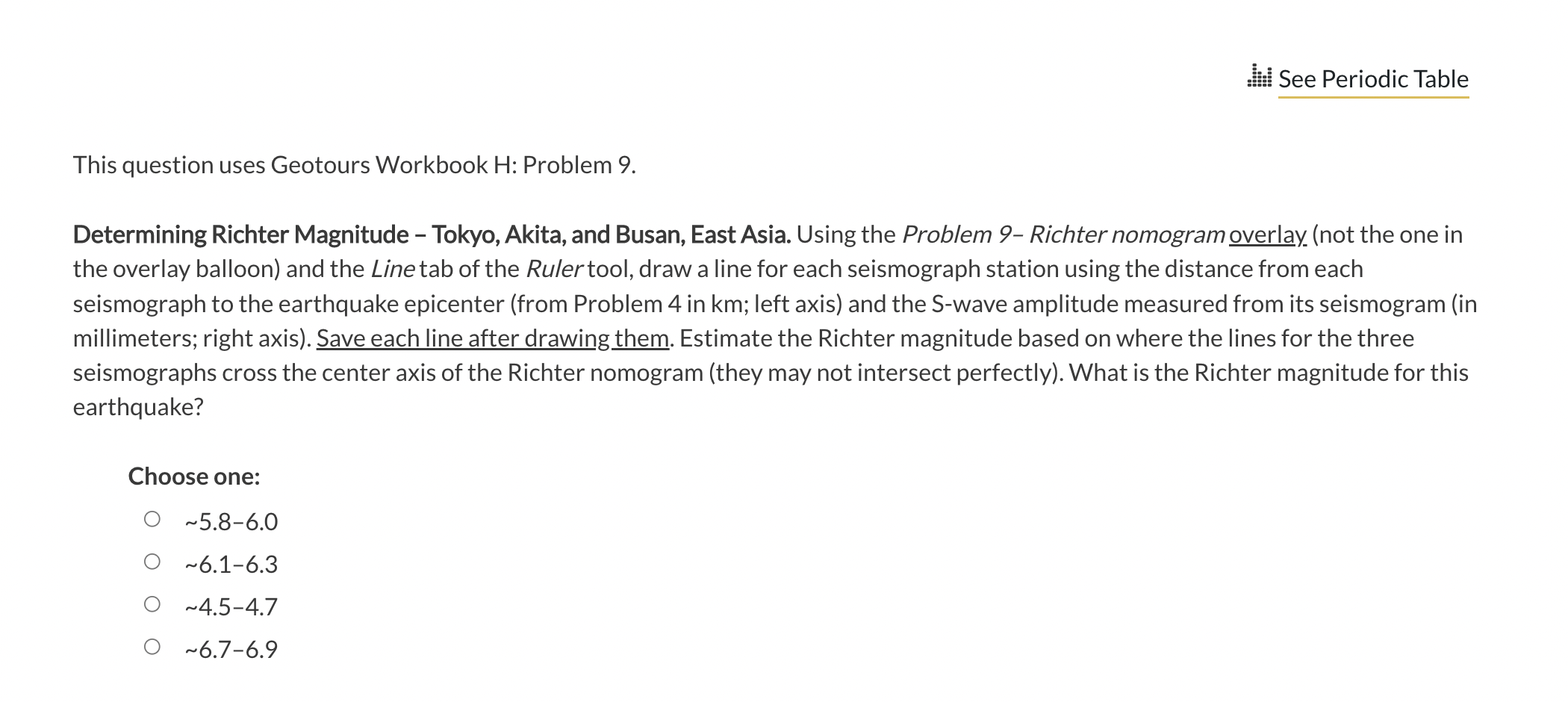 This question uses Geotours Workbook H: Problem 9. | Chegg.com