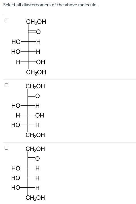 Solved Select all diastereomers of the above molecule. | Chegg.com