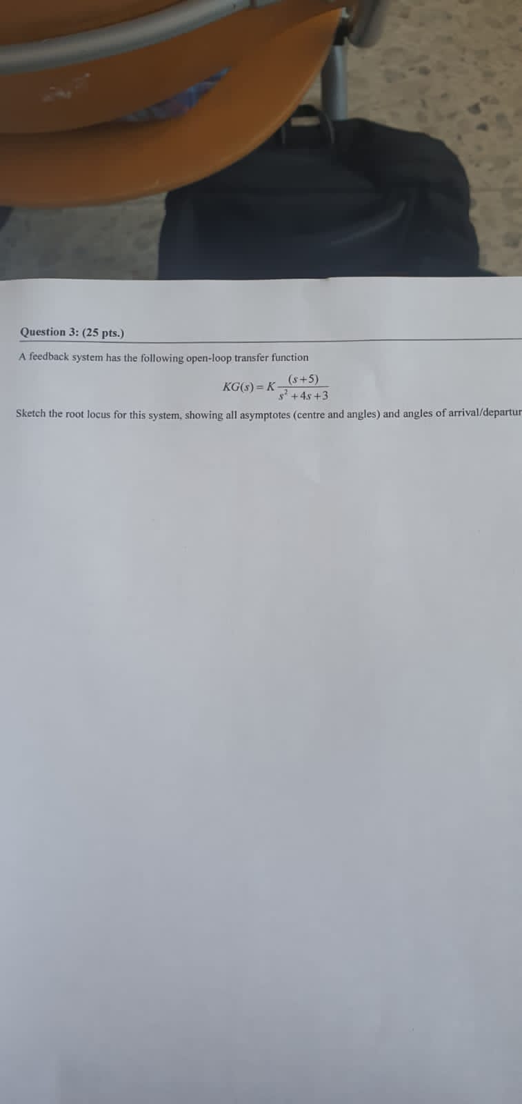 Solved A feedback system has the following open-loop | Chegg.com