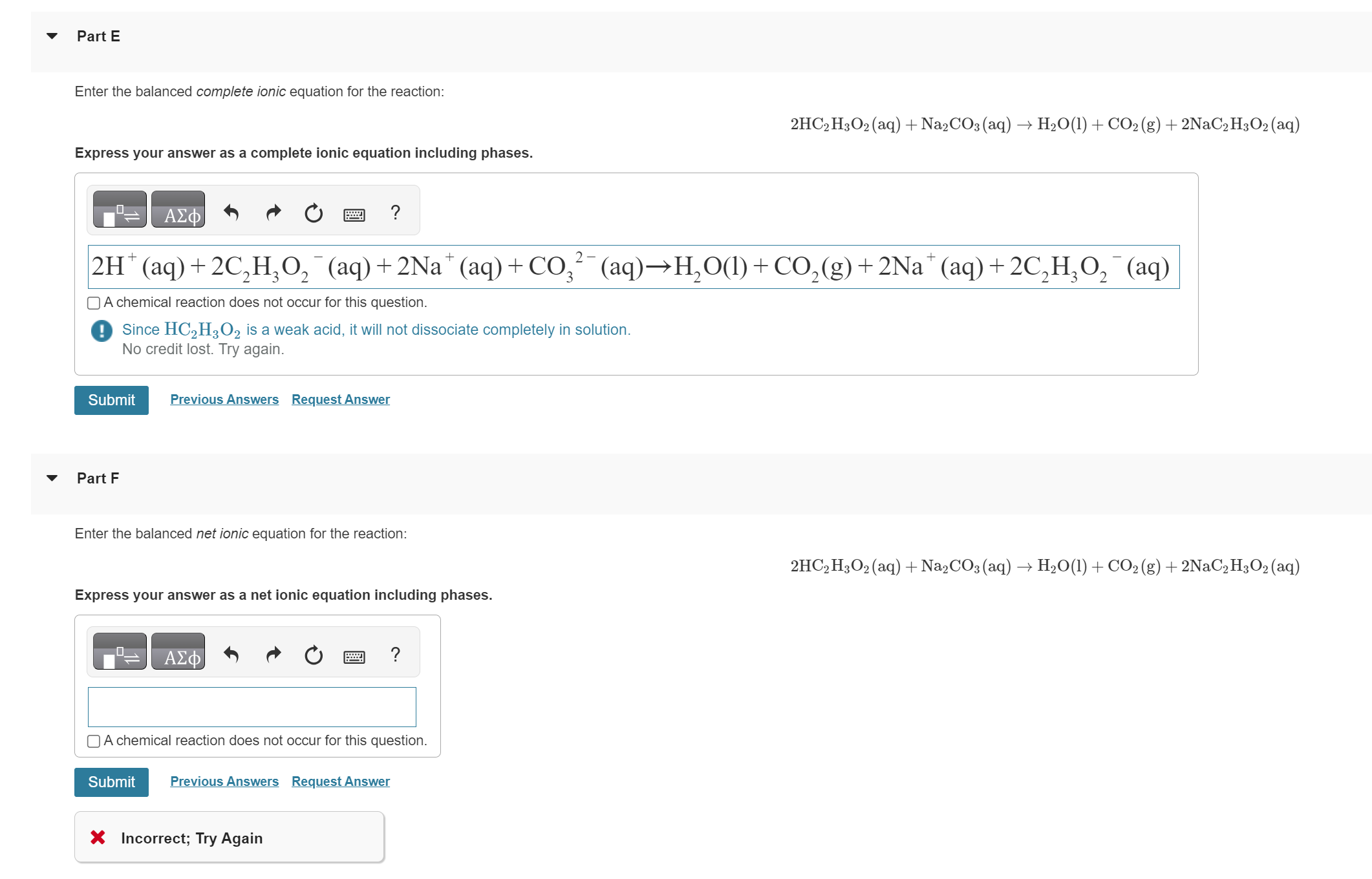 Solved Enter the balanced complete ionic equation for the | Chegg.com