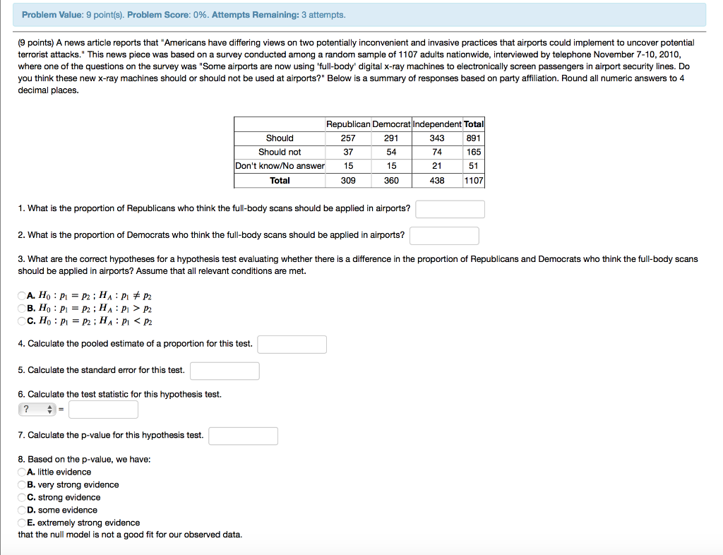 Solved Problem Value: 9 point(s). Problem Score: 0%. | Chegg.com