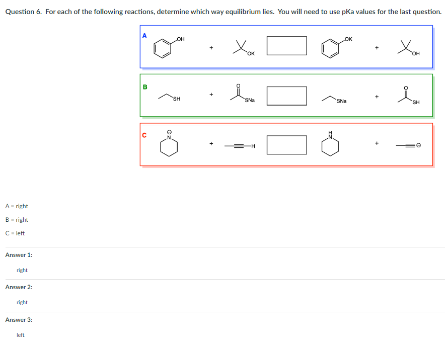 Question 6 For Each Of The Following Reactions