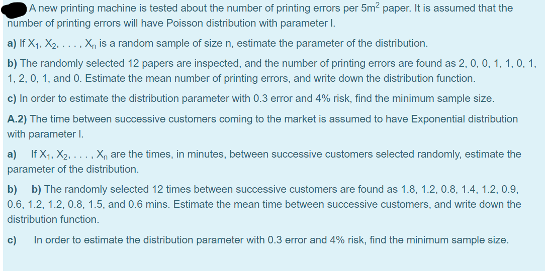 Solved A new printing machine is tested about the number of | Chegg.com