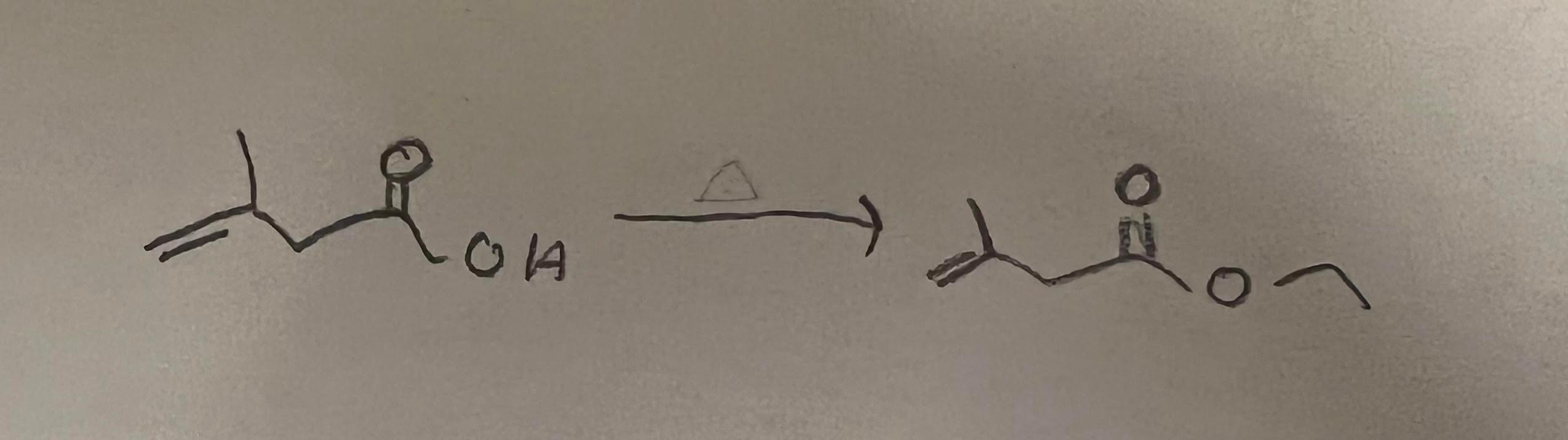 Solved This starting material is supposed to form an ester | Chegg.com
