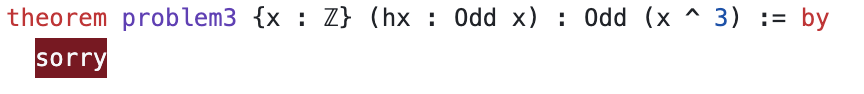 Solved using the github to solve theorem problem3 {x : ℤ} | Chegg.com