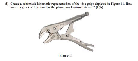 Solved d) Create a schematic kinematic representation of the | Chegg.com