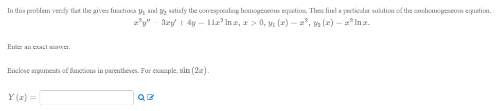 Solved In this problem verify that the given functions yi | Chegg.com