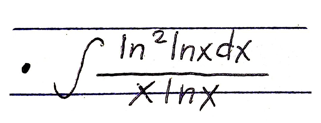 Solved Evaluate the following integral value∫﻿﻿ln2lnxdxxlnx | Chegg.com