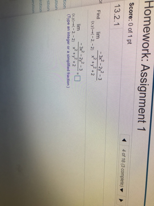 Solved Homework Assignment 1 Score 0 Of 1 Pt 4 Of 18 3