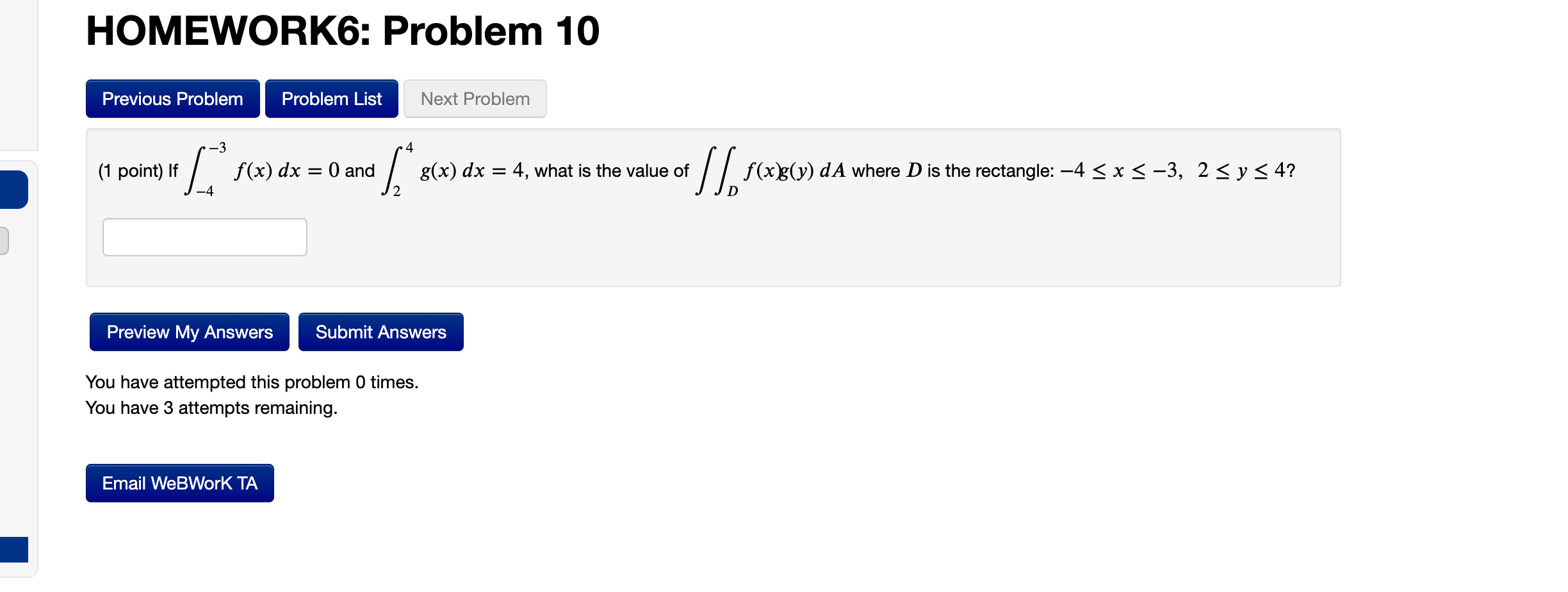 Solved HOMEWORK6: Problem 10 Previous Problem Problem List | Chegg.com Solved HOMEWORK6: Problem 10 Previous Problem Problem List | Chegg.com