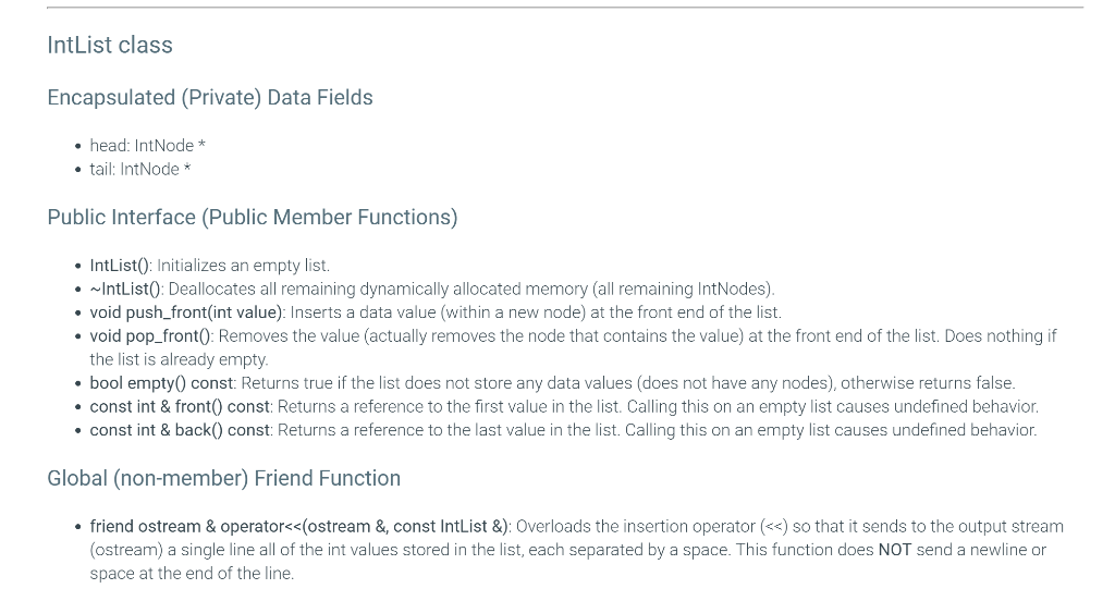 Solved You will begin the implementation of the | Chegg.com