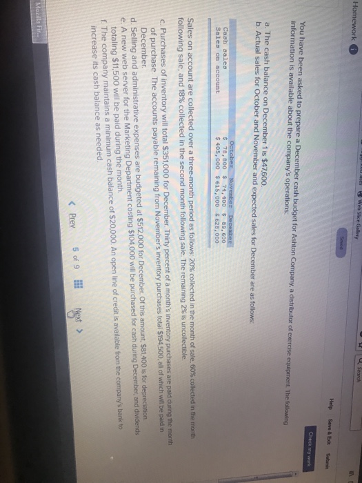 Solved Homework Check my work You have been asked to prepare | Chegg.com