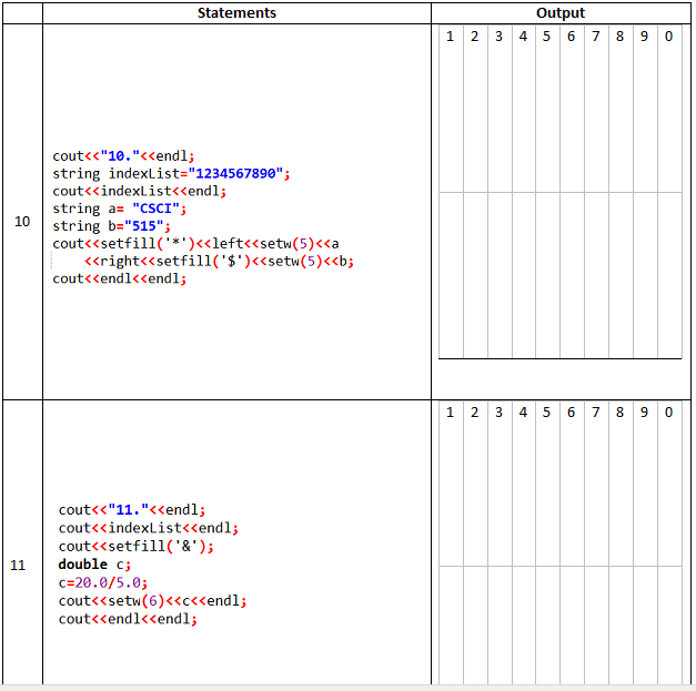 Solved Write two programs first with all the statements | Chegg.com