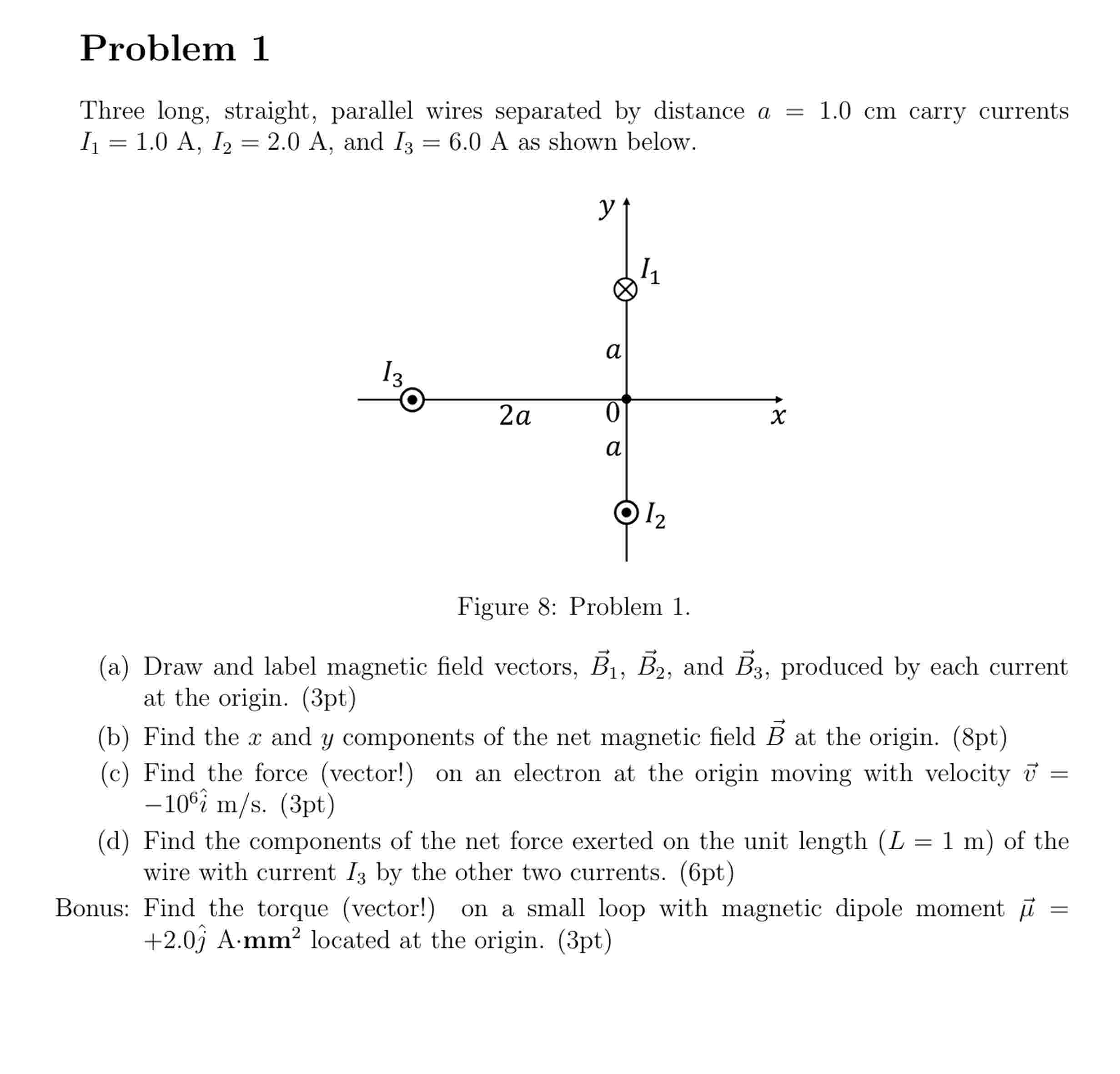 Solved by an EXPERT Three long, straight, parallel wires separated by | Chegg.com